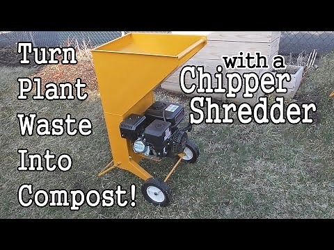 Processing Organic Waste For Your Compost with a Chipper Shredder!
