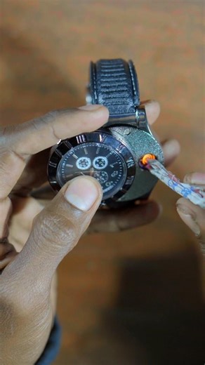 Watch ke andar Lighter 😱 | USB Rechargeable Lighter Watch | #shorts