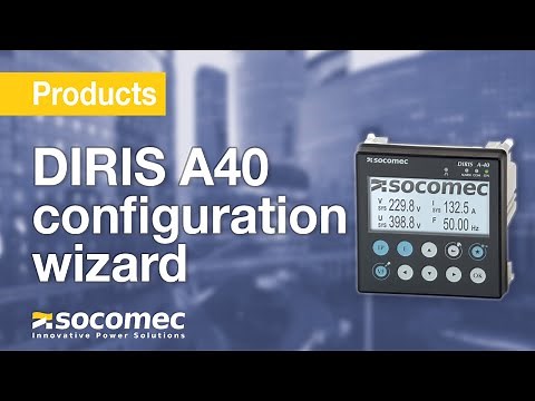 How to use the configuration wizard on DIRIS A40?