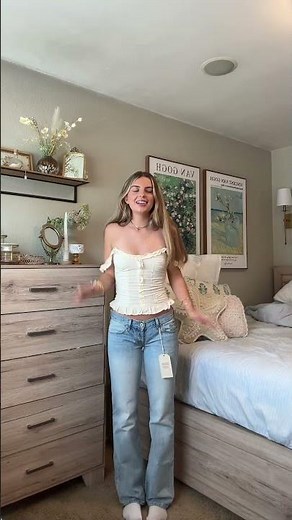 Addison Rae x lucky brand try on #short #shorts #lilunaz