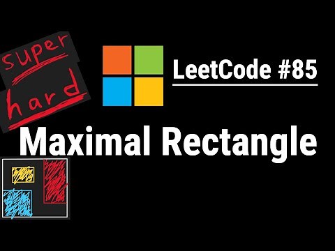 Maximal Rectangle - LeetCode #85 with Python, JavaScript, Java and C++