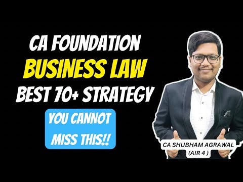 CA Foundation Law Most Important Topics | ABC Analysis | 1.5 Days Revision Strategy | Jan 26 Exam