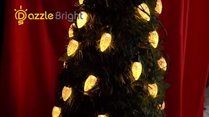 Dazzle Bright 24.5 FT Christmas C9 String Lights, 50 LED 120V Extendable Green Wire Fairy Lights Outdoor with UL Certified for Patio Xmas Tree Wedding Yard House Party Decorations (Warm White)