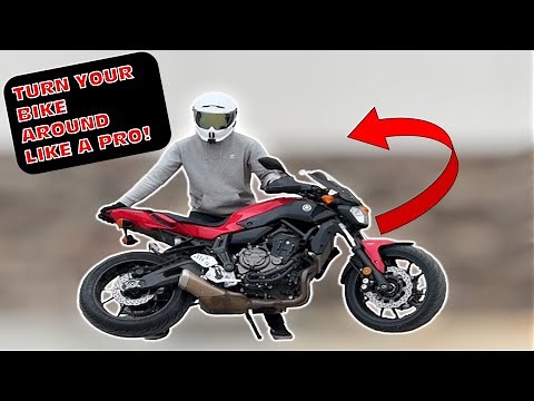 HOW TO TURN A MOTORCYCLE ON THE KICK STAND | MOTORCYCLE SIDE STAND TURN | KICKSTAND TURN TUTORIAL