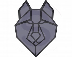 Geometric Wolf Filled in | SVG | PDF | JPG - Etsy