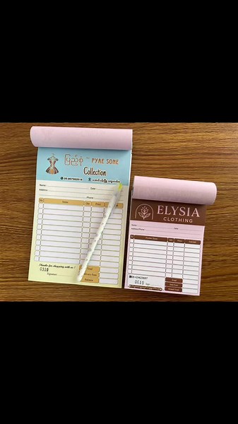 Carbonless voucher ဆိုဒ်သေးလား ဆိုဒ်ကြီးလား ယူတို့ကြိုက်တာပြော🫡 ဆယ်အုပ်စယူတစ်အုပ် ၆၈၀၀ ကျပ် အသေး 4.5x6” size ဆိုရွက်ရေအစုံ ၁၀၀ ပါမယ် အကြီး 6x9” size ဆို ရွက်ရေအစုံ ၅၀ ပါမယ်နော် 🏡အမှတ် ၄၆ ဘီ(မြေညီ) ၁၆၅ လမ်း (လမ်းရှည်)၊တာမွေမြို့နယ် 📱09781991504, 09401939174 ⏰ 8:30 AM to 5:30 PM 🌸Sunday တိုင်းဆိုင်ပိတ်ပါတယ်ရှင့် #masterpackagingyangon #carbonless #voucher #printing #yangon #myanmar