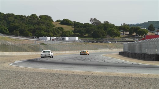 Power sliding through turn 4 at Laguna Seca in historic Trans Am cars 🏁 #Drissimotorsports #chaparralcamaro #smallblockchevy #drift #powerslide #lagunaseca #sidepipes #no1camaro | Tomy Drissi