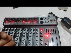 Unboxing Audio Mixer MX06BT Mixer 6-channel Built-in EQ/16DSP