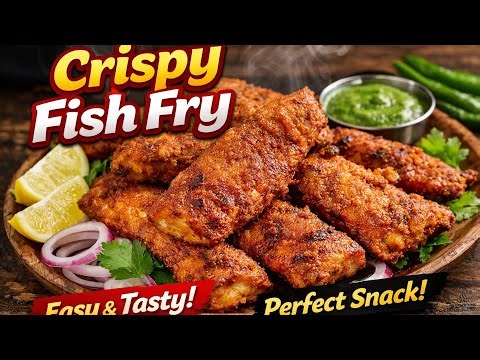 Crispy Fish Fry Recipe | Easy Homemade Fish Fry | Perfect Snack