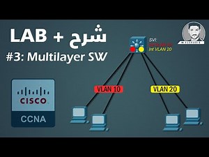 #3: Inter-VLAN Routing (Multilayer Switch) شرح + تطبيق عملي