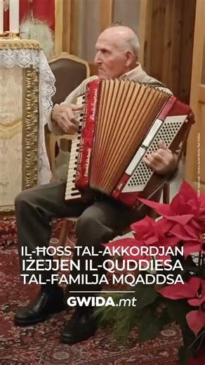 Il-Quddiesa tal-Familja Mqaddsa ġiet imżejna bil-ħoss sabiħ tal-akkordjan tas-Sur Leli Xerri, li anima dan il-mument ta’ talb u rakkoliment 🪗 📷 Facebook - Ċentru Santa Marija, Ħaż-Żabbar | Gwida.mt