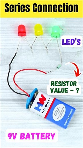 LED Series Connection | LED Series Connection with 9V Battery | LED Series Circuit | Science Project