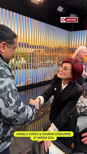 Angelo gopee and Sharon Osbourne at modem 2026 #sharonosbourne #osbournefamily #shorts
