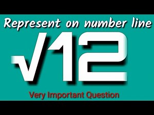 Represent root 12 on the number line, Locate root 12 on the number line, √12 on the number line.