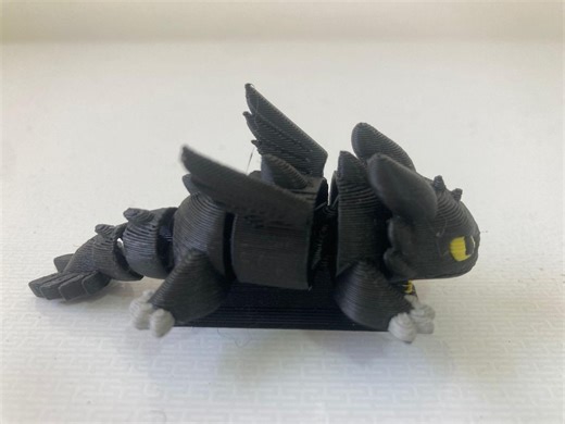 3D Printed Articulated Toothless Dragon – Toy Inspired by How to Train Your Dragon - Etsy Canada