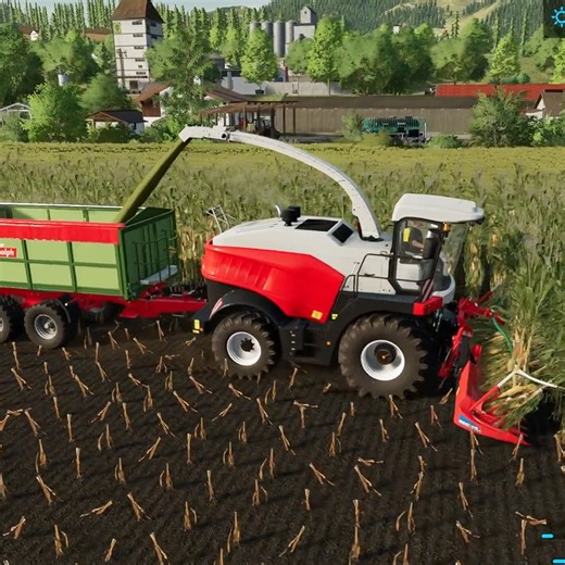 We fill the silage silo next to the animal barn. 🐮 🚜 Harvester: Rostselmash F2650 Game: Farming Simulator 22 Tractor: Massey Ferguson MF8S 305 Map: Galgenberg #FarmingSimulator22 #Rostselmash #RostselmashF2650 #Tractor #Corn #Silage #Mısır #Silaj #MısırSilajı #CornSilage #Harvest #Harvester #Real #MasseyFerguson #MF8S | Mazarat Gaming