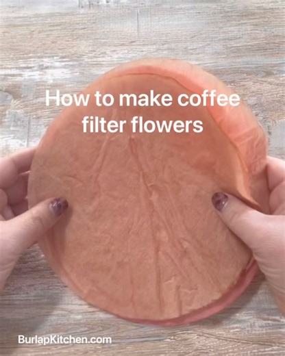 175K views · 2.4K reactions | How to make coffee filter flowers | Burlap Kitchen | Facebook