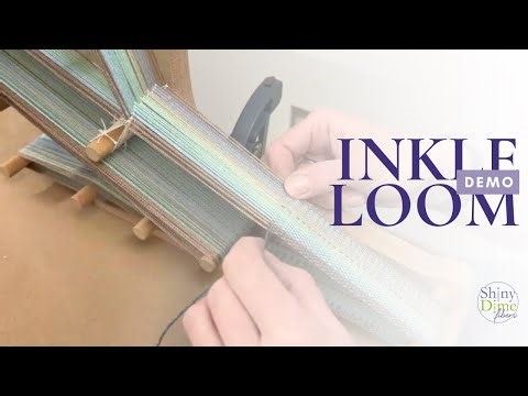 Weaving on a Mini Inkle Loom with Hand-Dyed Yarn | Live Demo
