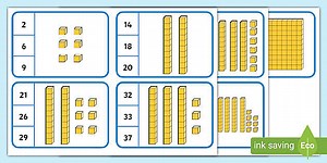 Dienes 1-100 Place Value Peg Matching Game