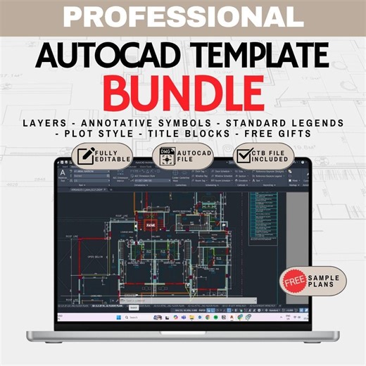 Autocad Template Full Pack: Layer System, Title Block, Annotative Legends (digital Download) - Etsy UK