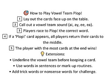 Plop! Fundations Level 2 Phonics Card Game