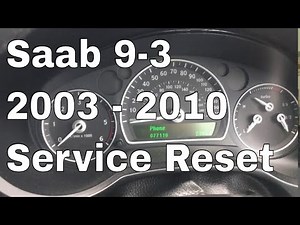 Saab 9-3 Service Reset SS SW SC 93 2003 - 2010