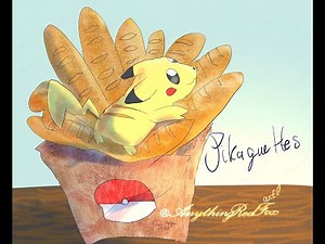 Drawing Pikaguettes! [Pokemon] [Fanart] [Pikachu] [Baguettes] [PikaBread]