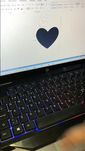 Shortcut Key In MS Word For Heart | English Tutorial Shorts | | Word Pro
