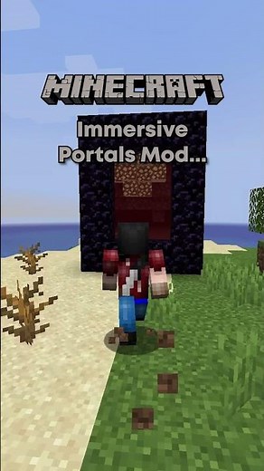 Minecraft See-Through Portals! (Immersive Portals Mod)