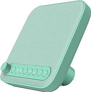 Pure Enrichment PureBaby Sound Machine - All-Natural Sounds Include Lullaby, Heartbeat, White Noise, Fan, Ocean, and Rain, with Auto-Off Timer & USB Charger - Patented Design (Mint Green)