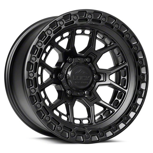 Lock Off-Road Canyon Commando Matte Black with Matte Black Ring 6-Lug Wheel; 20x10; 18mm Offset COMMANDO-2169MB (23-26 Canyon) - Free Shipping