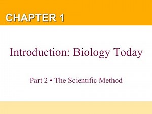 Chapter 1 Part 2 Scientific Method