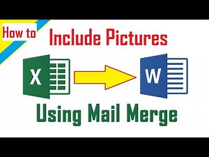 How to Include Picture in MS WORD from Excel Using Mail Merge