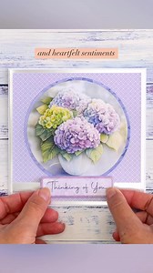 Craft heartfelt cards and keepsakes effortlessly with our ‘Thinking of You’ Die Cut Decoupage Pack. 🌸 Featuring serene floral designs like Hydrangeas, Lilies, and Roses. | Katy Sue Designs Crafts