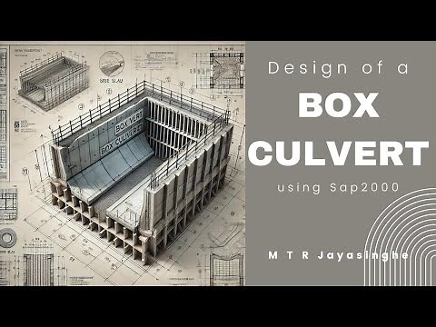 Modelling of a Box Culvert using Sap2000 with detailed calculations by Prof Thishan Jayasinghe