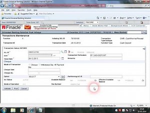 India Post Finacle Video - CASH Deposit.wmv