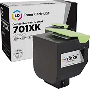 LD Products Compatible Toner Cartridge Replacement for Lexmark 701XK 70C1XK0 Extra High Yield (Black Single) Compatible with Lexmark Printers CS310n CS310dn CS410n CS410dn CS410dtn CS510de CS510dte