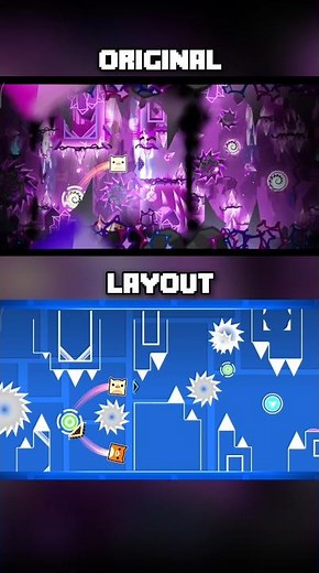 [TOP 1] Amethyst: Original vs Layout | Geometry Dash 2.2 #shorts
