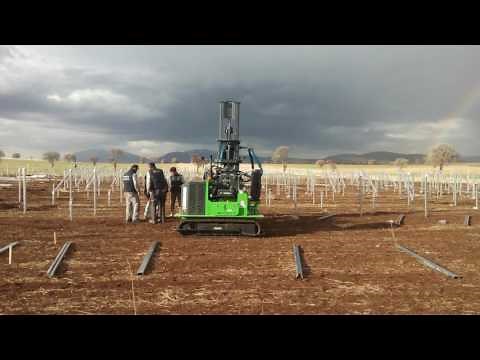 Groundwork Solar Pile Driver - Solar Pile Construction