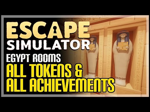 Escape Simulator 100% Walkthrough Part 2 - All Tokens & Achievements - Labyrinth of Egypt