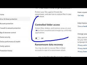 How to Enable & Disable Controlled Folder Access in Windows Defender Security in Windows