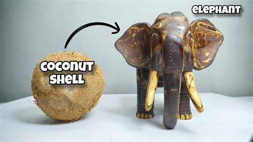hi friends Today we are going to make a coconut shell elephant that can be easily made at home. email ID : boneybenny15@gmail.com Instagram link :https://www.instagram.com/craft_of_coco?igsh=czFsdWw1cXZodWd2 Queries related: coconut shell elephant how to make a coconut shell elephant elephant making with coconut shell elephant making making with coconut shell craft coconut shell craft coconut shell ideas master ideas how to make a coconut how to make a coconut shell flower coconut shell craft id