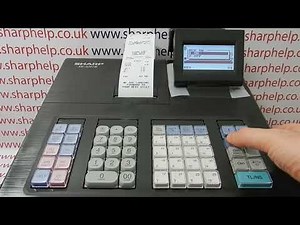 How To Print Copy Receipt On Sharp XE A207 Cash Register