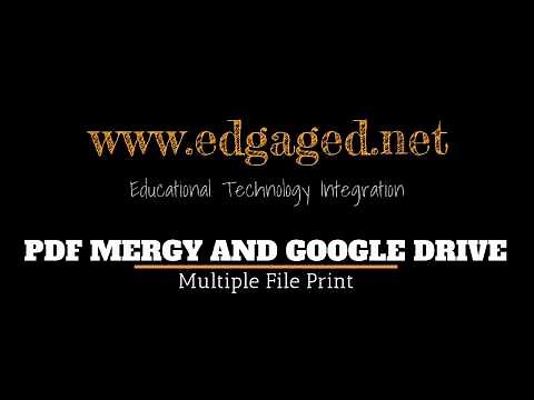 PDF Mergy and Google Drive