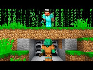 MINECRAFT MANHUNT vs A.I. HUNTER! (Noob Speedrunner vs Terminator)