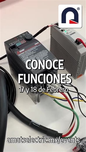 “Parametrización de Variadores de Frecuencia Mitsubishi con FR Configurator2” Inscripciones abiertas. Cupo limitado: https://amatselectric.mx/event Aprende y conoce las oportunidades para implementar los VFD’s Mitsubishi en la industria gracias a sus ventajas y funciones especiales que esta poderosa marca tiene para ti. Curso presencial para ingenieros y técnicos de empresas con procesos automatizados de Toluca y alrededores. • Teoría general de motores eléctricos • Conexión de variador de frecu
