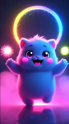“This Magical Creature Changes Your Luck ✨💫 | Neon Magic Animation”