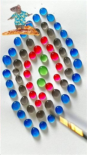 Color Splash Harmony 🌈 | Mesmerizing Liquid Paint Blend 💧✨ #shorts