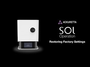 SOL – Restoring Factory Settings