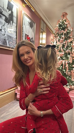 Josephine Skriver on Instagram: "The holidays have officially been kicked off! Movie night with @eberjey might have been the most dreamy way to kickstart my favorite time of the year!! 🎄🍿🎅"